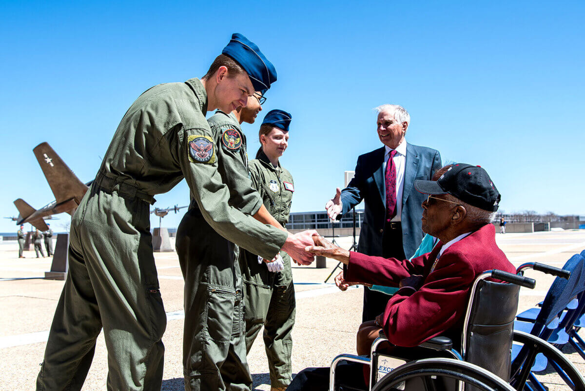 State's last surviving Tuskegee Airman visits Academy for ceremony ...