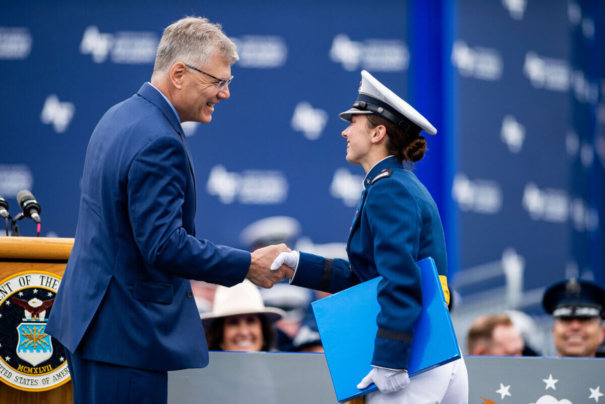 SECAF gives commencement speech to USAFA Class of 2025 • United States ...