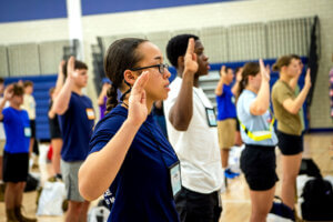 Class of 2028 appointees arrive for in-processing • United States Air ...