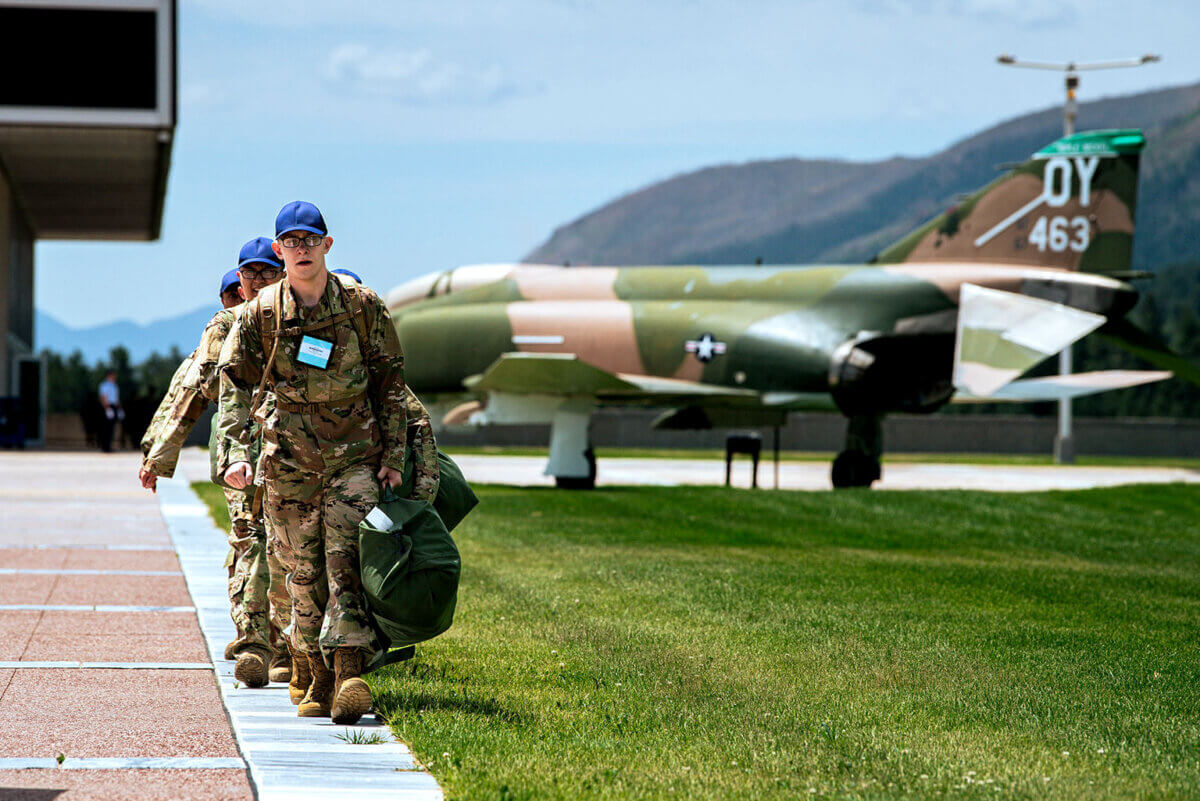 Class of 2028 appointees arrive for in-processing • United States Air ...