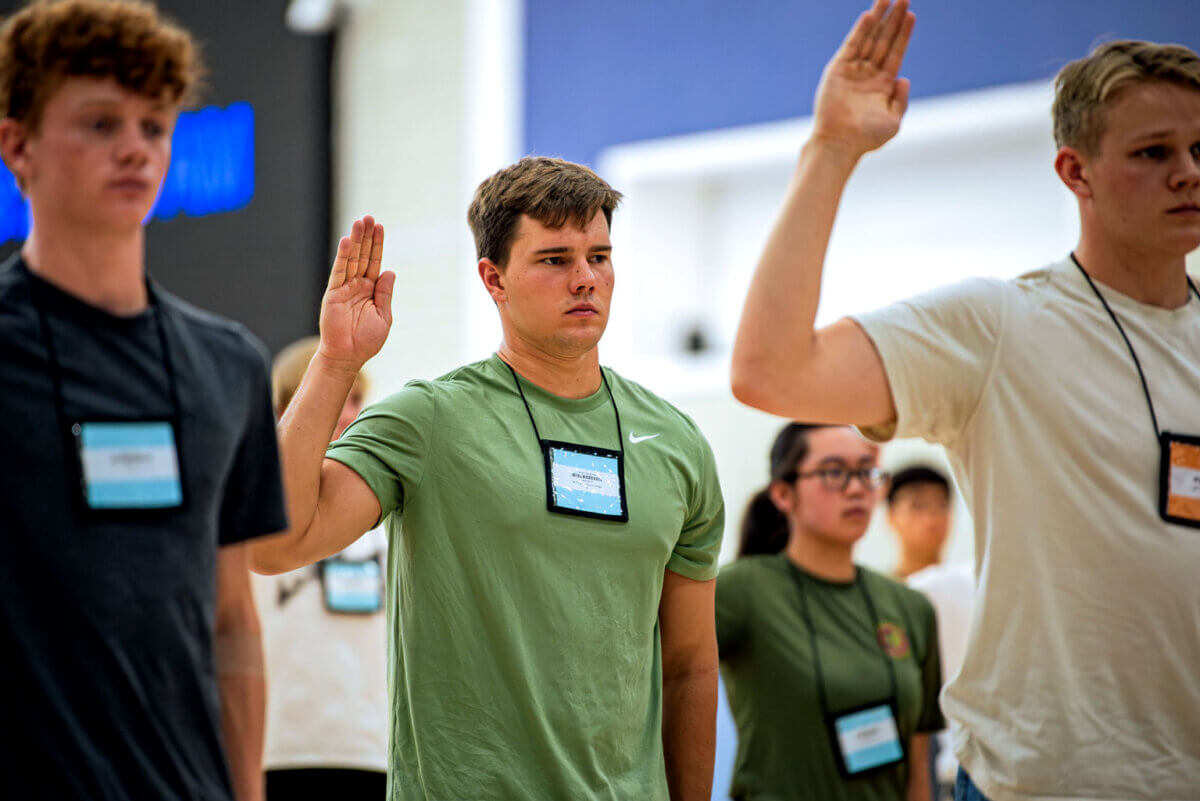 Class of 2028 appointees arrive for in-processing • United States Air ...