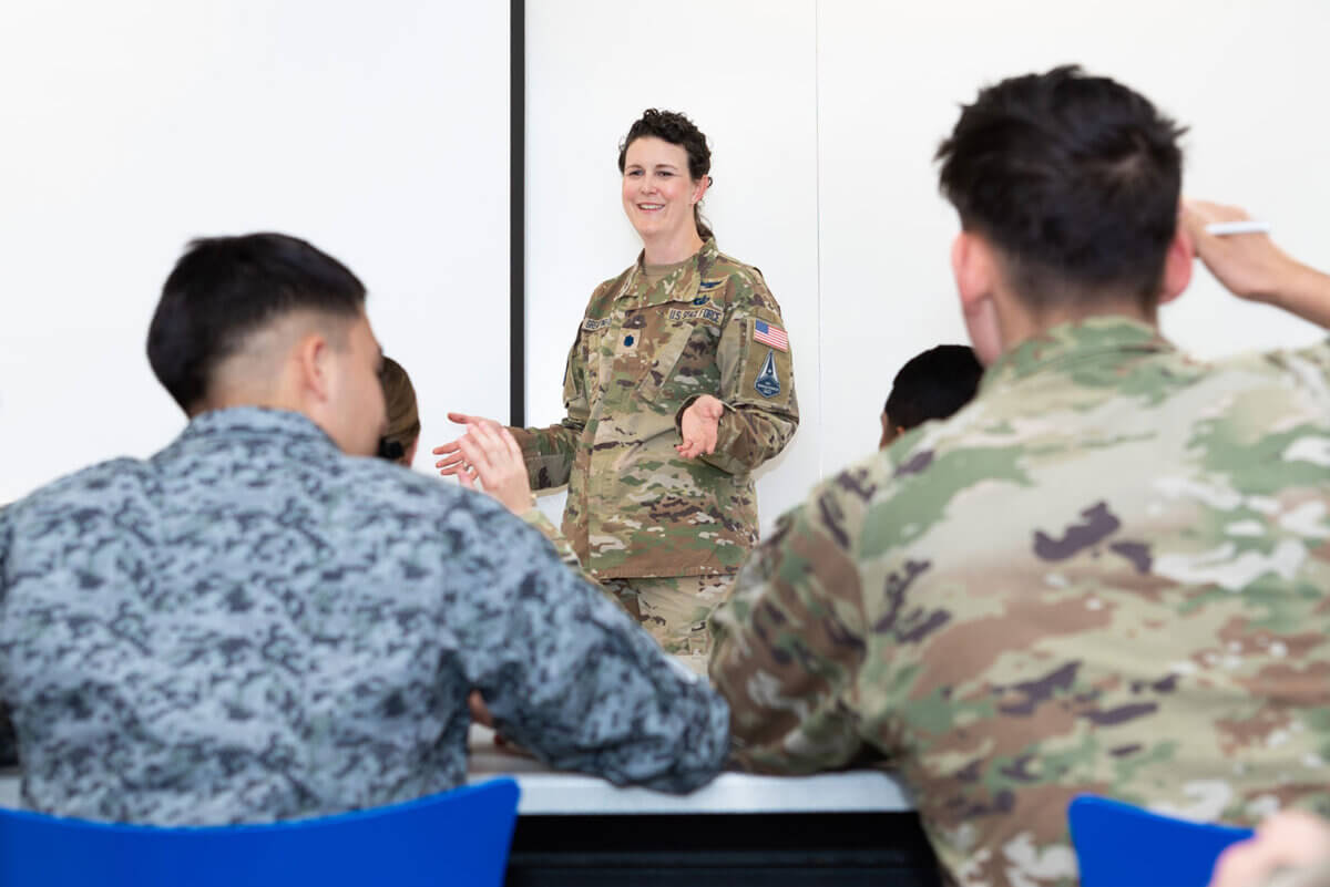 Astronautics instructor empowers future officers through experience ...