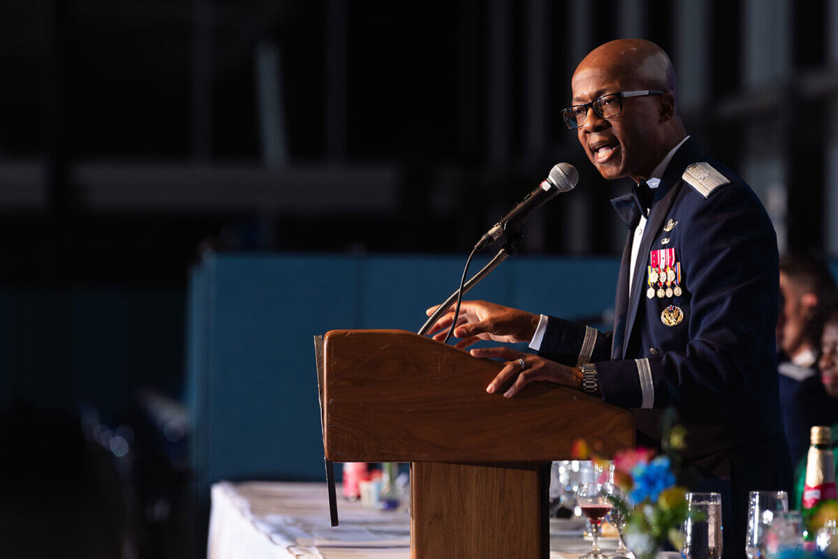 Cadets receive base assignments at Class of 2025 100s Night • United ...