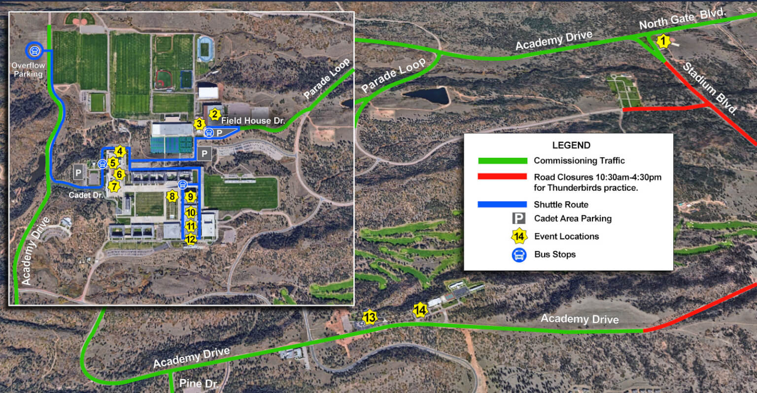Usafa Campus Map United States Air Force... United States Air Force