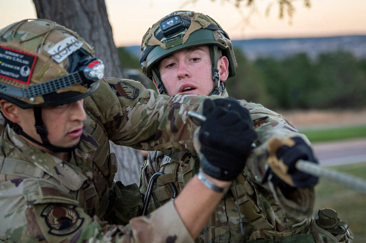 Air Force cadets train to lead teams in military skills competition ...