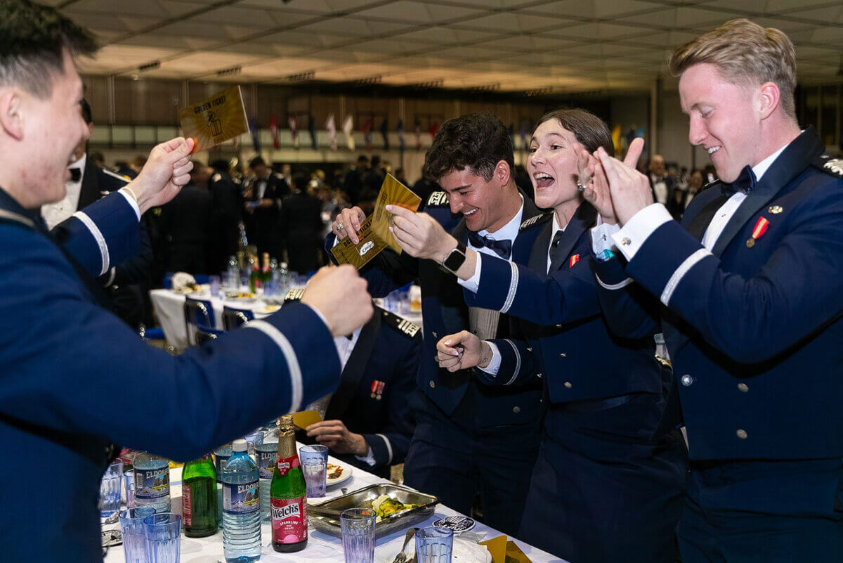 Cadets receive base assignments at Class of 2025 100s Night • United ...